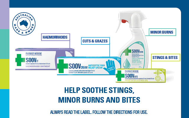 Help Soothe Stings, Minor Burns & Bites | SOOV Australia